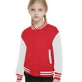 Hiijoy Little Girls Baseball Jacket Autumn Winter Warm Long Sleeved ...