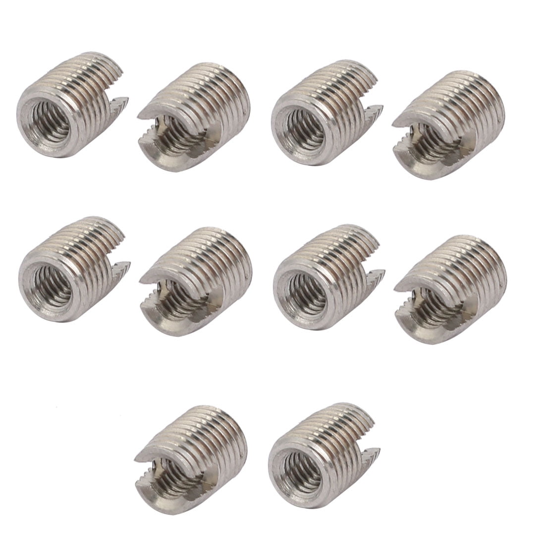 M4x8mm 304 Stainless Steel Self Tapping Slotted Thread Insert 10pcs ...