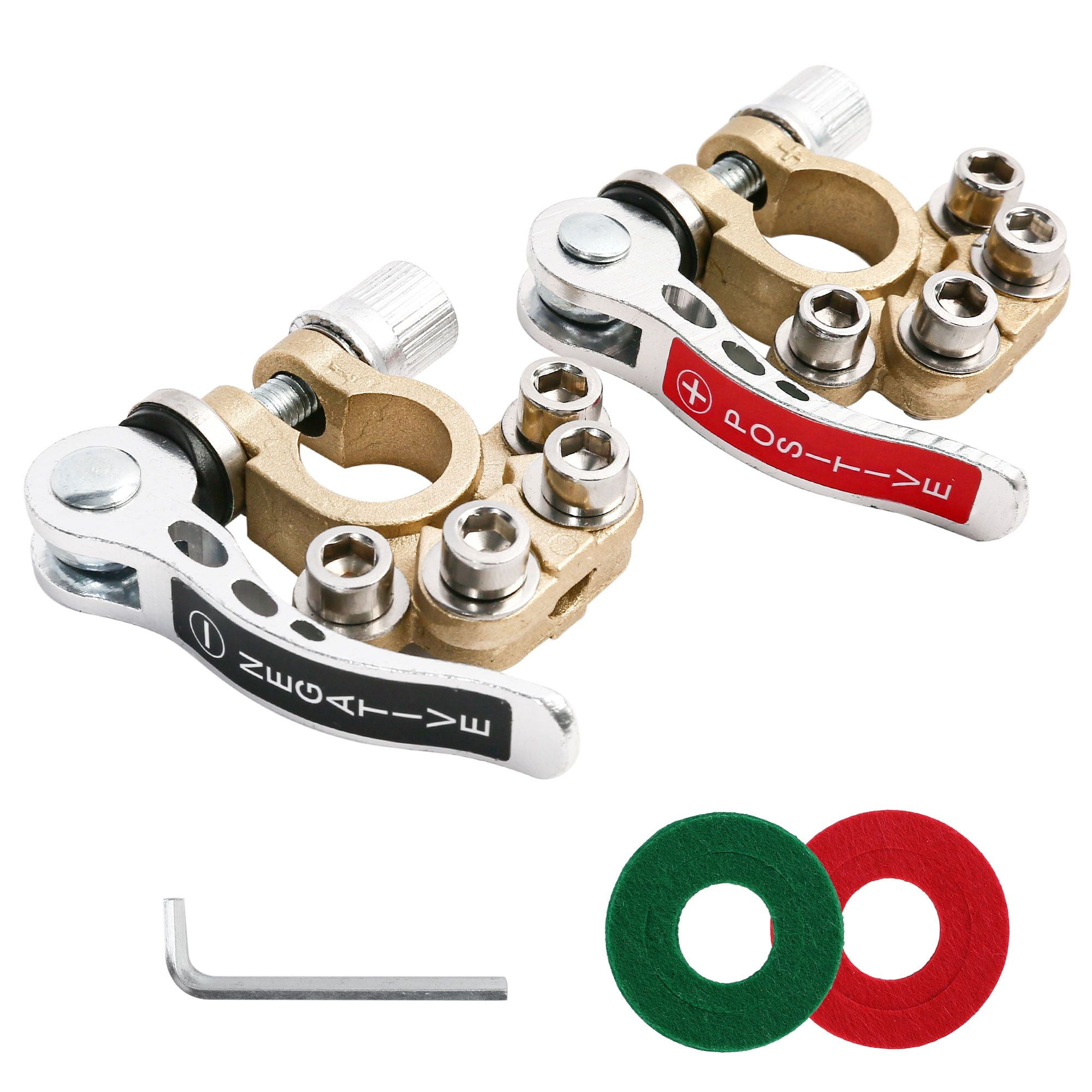 LotFancy Car Battery Terminal Connectors for SAE/JIS Type A Posts ...