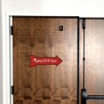 Arrow Shape Plus Santa Stop Here (Left) 12x4" Wall or Door Sign ...