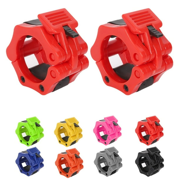 Olympic 1-2" Inch Barbell Clamps Quick Release Standard Bar Weight ...