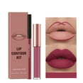 Wiquokett 1 1 Mattes Liquid Lipstick Lipliner Set One Steps Lip Makeup
