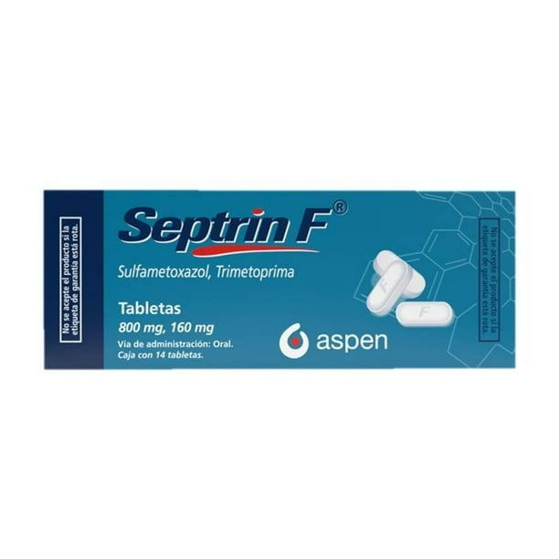 Septrin Sulfametoxazol 800 mg Trimetoprima 160 mg 14 tabletas | Walmart ...