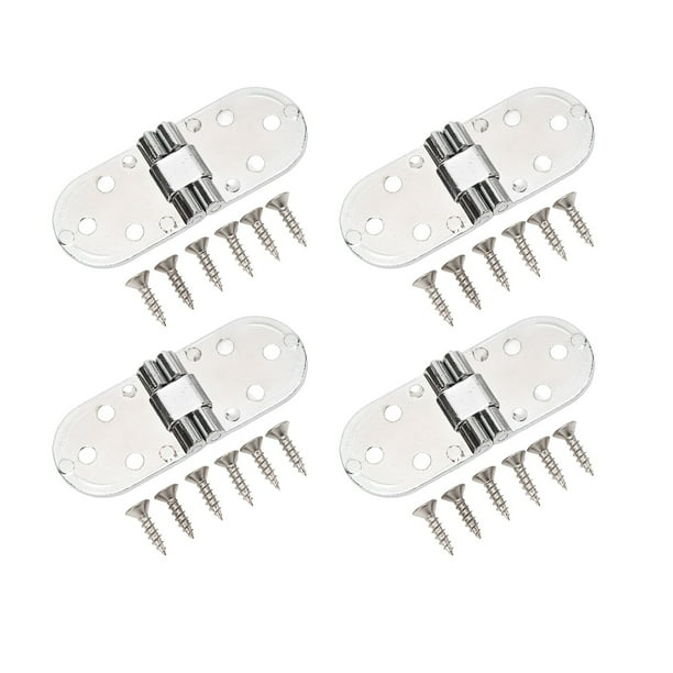 4 Sets 180 Degree Flap Hinge 0.09in Thickness Metal Folding Flip Top ...