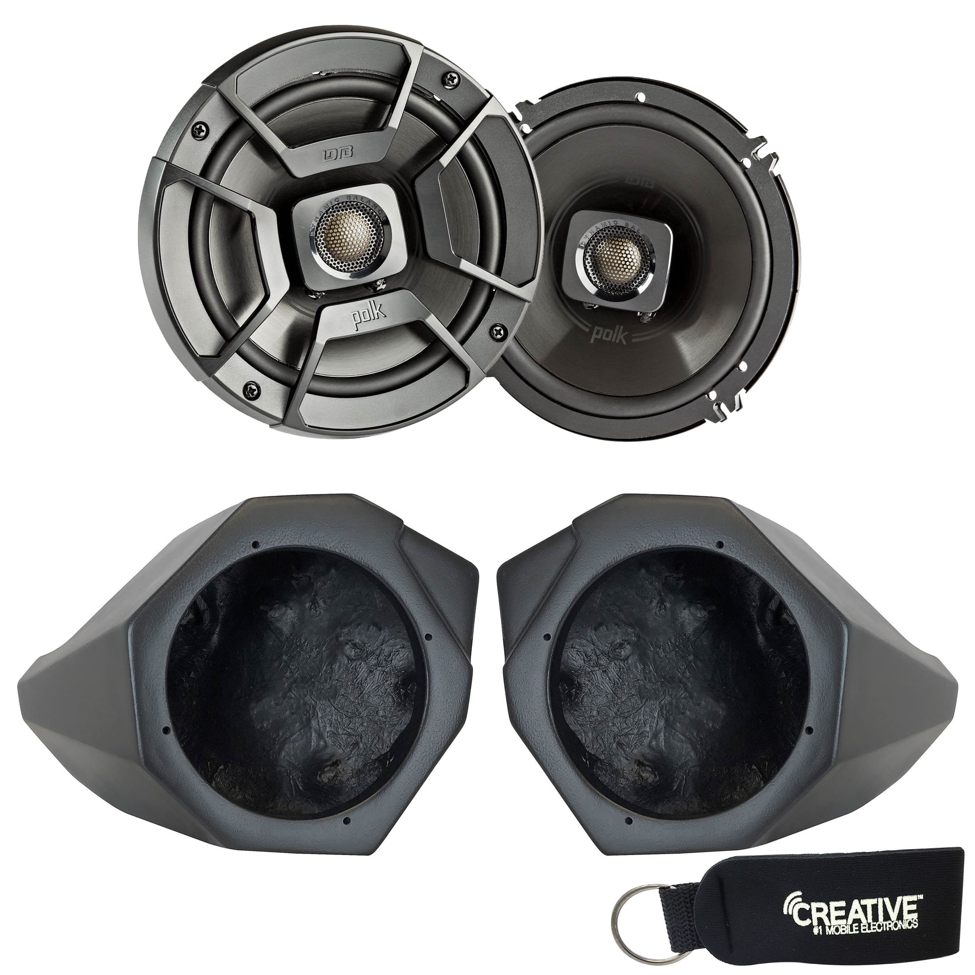 SSV Works For X3-F65U Can-Am X3 Front Kick Pods + Polk DB652 6.5 ...