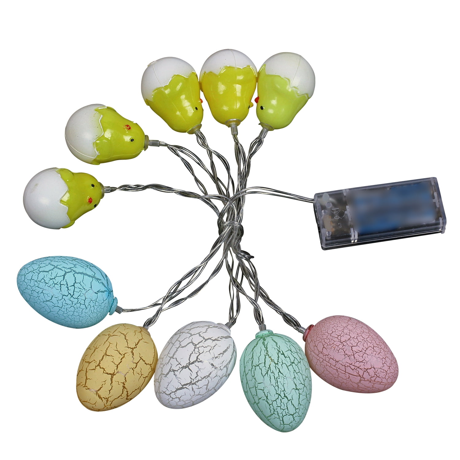 10 LEDs Easter Egg Shape String Light 1.65m/5.41ft Fairy Lights ...