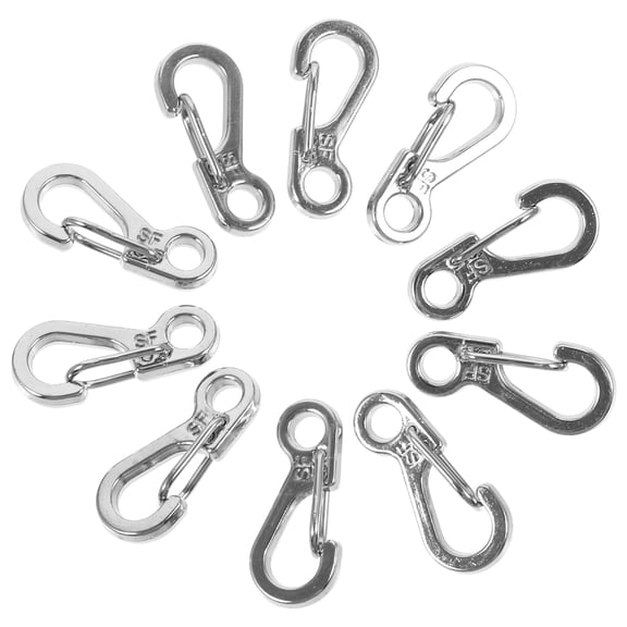 SIEYIO Heart Shaped Carabiner Clip Spring Snap Hook Backpack Clips ...