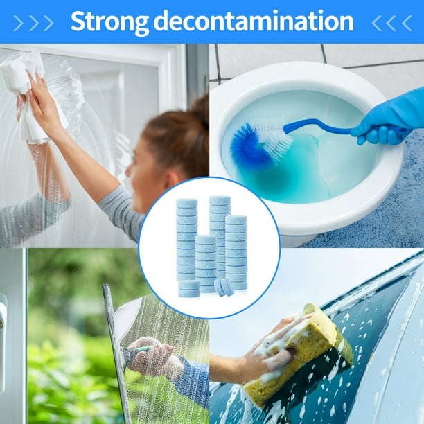 100 Pieces Windshield Wash Tablets Accessories Set Small Size Efficient ...