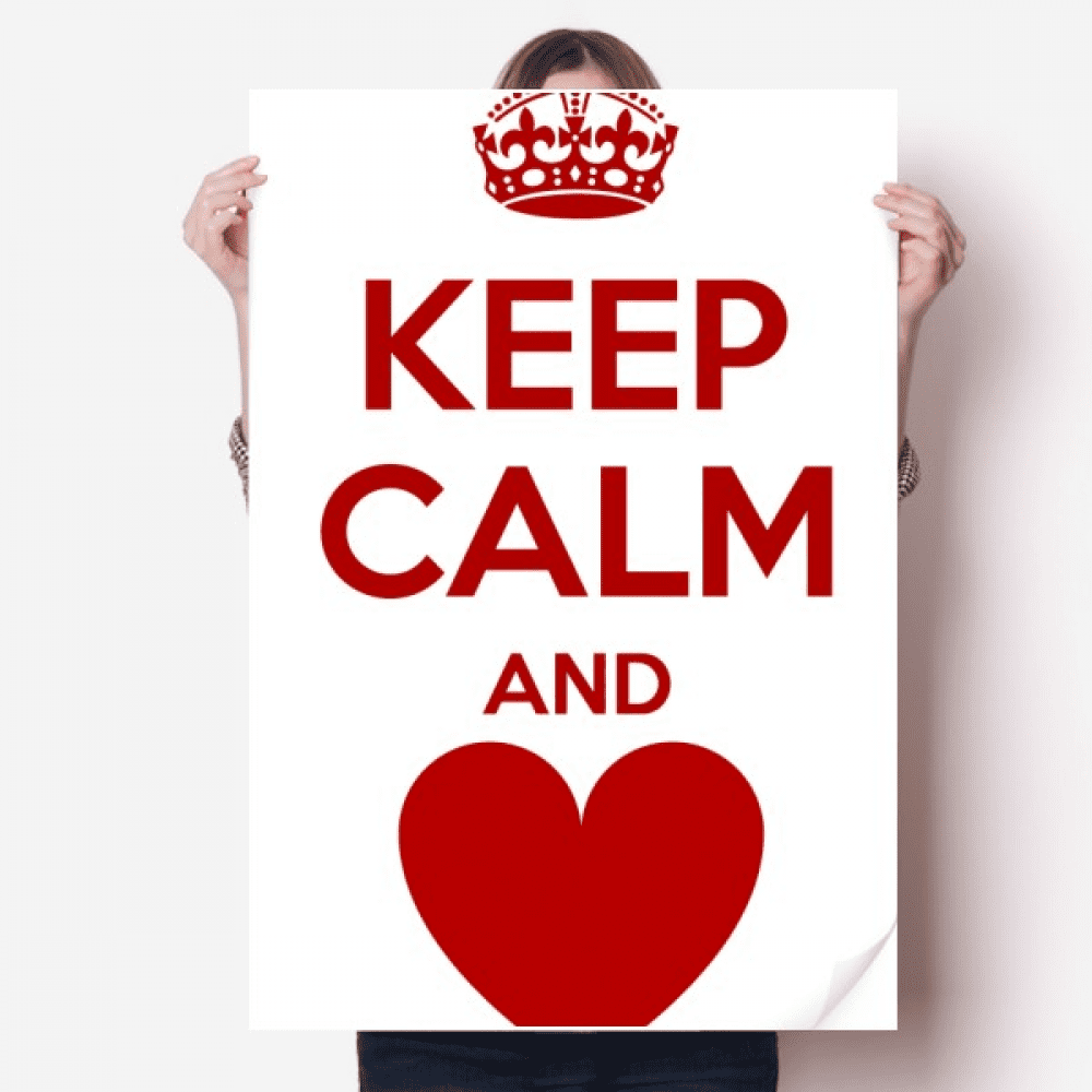 Keep Calm And Love On Wallpaper