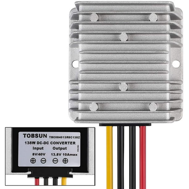 Golf CART Voltage Reducer Automatic Buck Boost Converter DC 8V-40V to 13.8V 10A Step Down Up ...