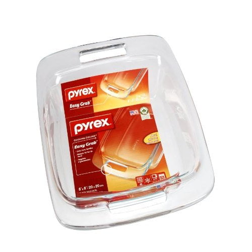 Pyrex Easy Grab 8" Square Glass Baking Dish - Walmart.com - Walmart.com