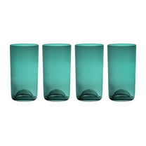Thyme & Table 20 fl oz White Tortoise Drinking Glasses, Set of 4 ...