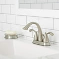 Edgewood 4 In Centerset Double Handle High Arc Bathroom Faucet In