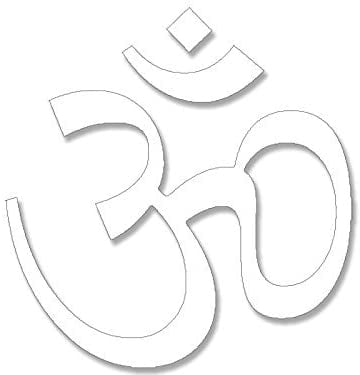 White Vinyl Om Symbol Window 3M Reflective sticker| Yoga ohm Decal ...