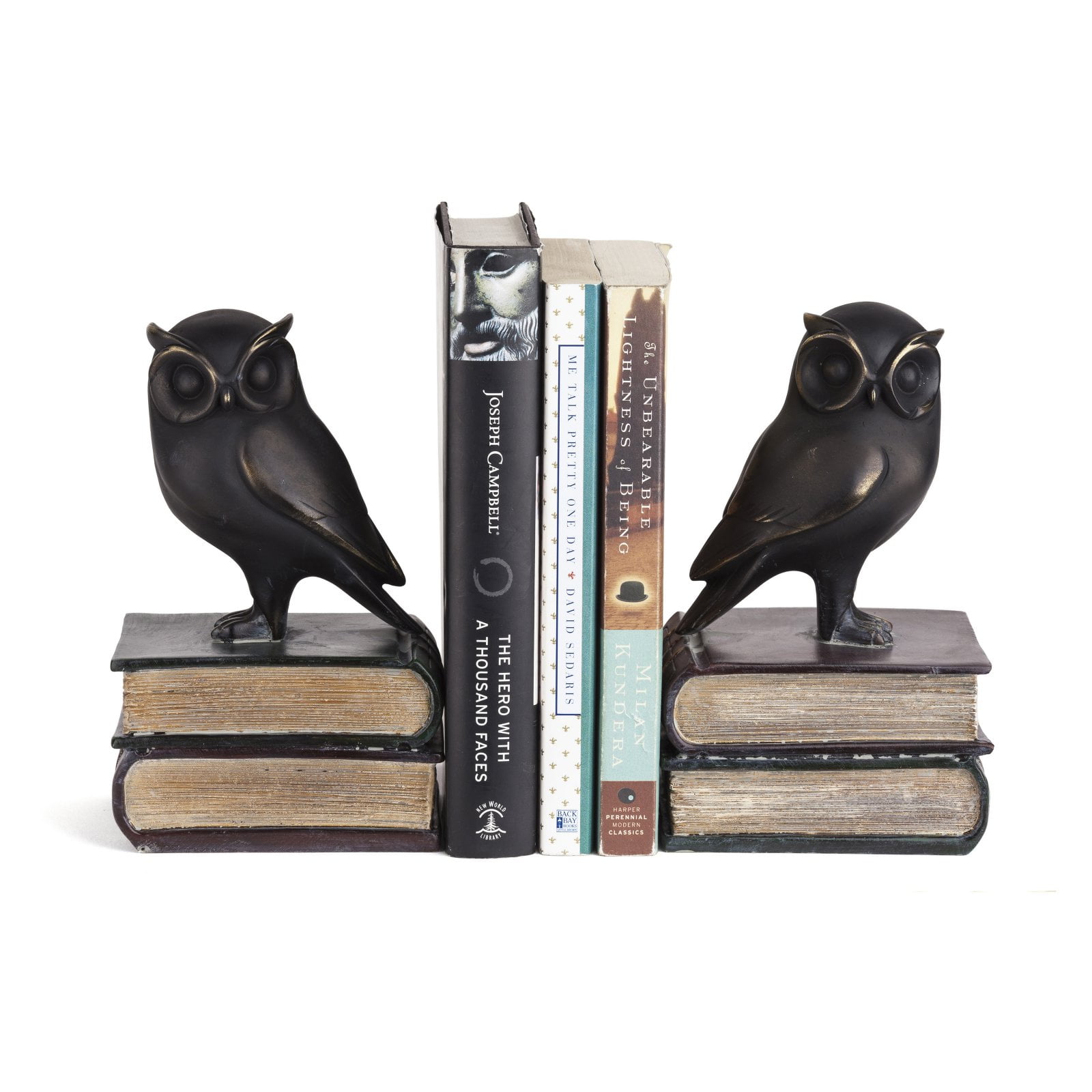 Danya B Owl on Books Bookend - Set of 2 - Walmart.com