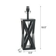 Better Homes and Gardens Crossmill Black Large Table Lamp Base, 5.5"L x ...