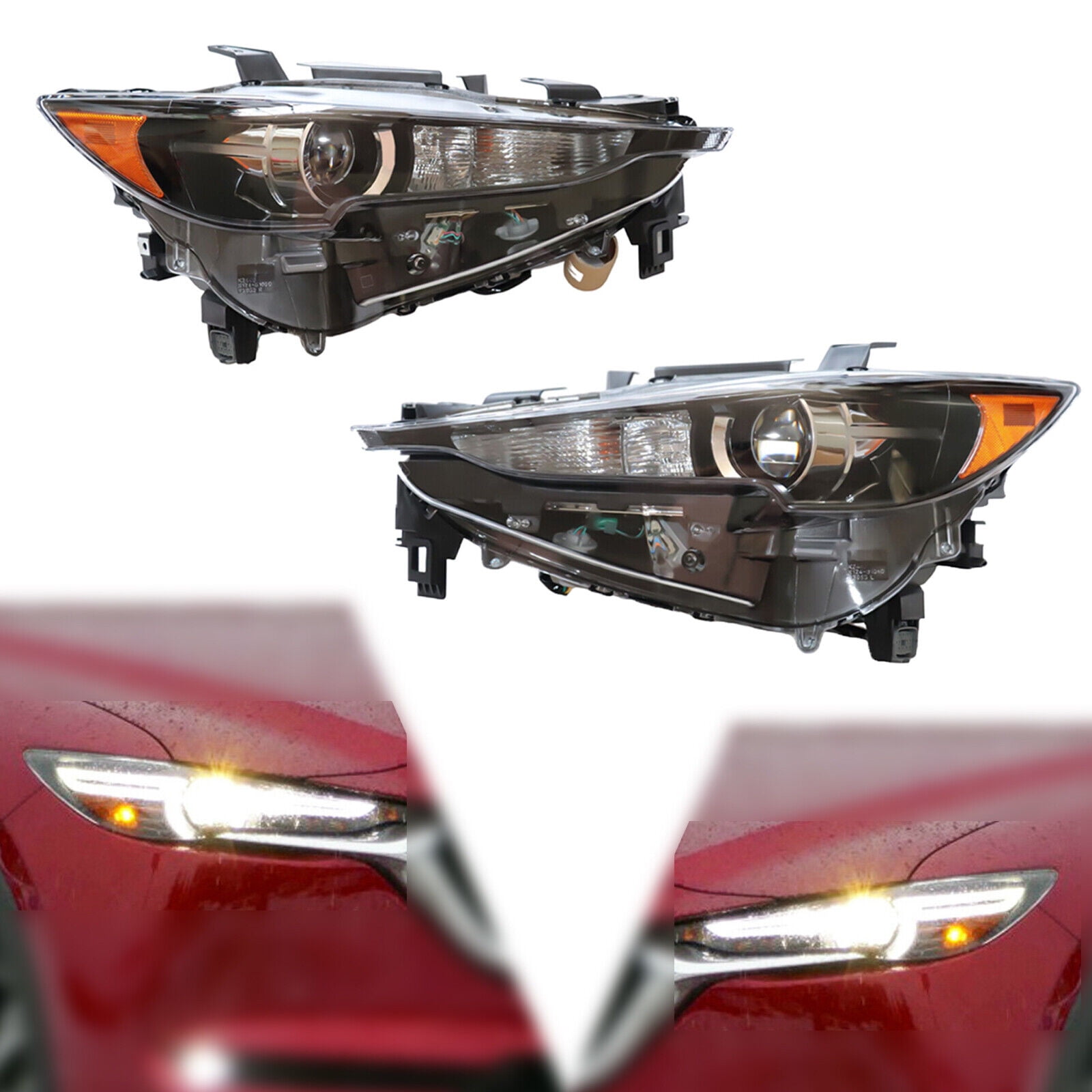 Left & Right LED Halogen Headlight Headamp Set For Mazda CX5 CX-5 2017 ...