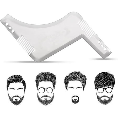 Beard Stencil, Beard Guide Shaper With Comb, Beard Styling Tool ...