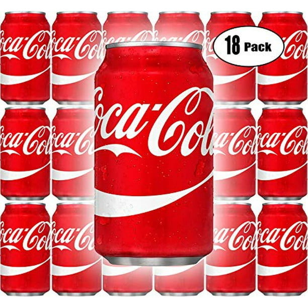 Coca-Cola Classic Soda - 12oz Cans (Pack of 18) - Walmart.com