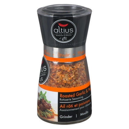 Altius Refillable Grinder Roasted Garlic and Pepper Seasoning | Walmart ...