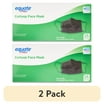 (2 pack) Equate Earloop Disposable Face Masks, Black, 25 Count ...