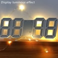 3d Led Digital Wall Alarm Clock Led Light Nightlight Decor Clocks For Kitchen Bedroom Office