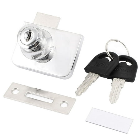 Cabinet Show Case Display Door Lock w 2 Keys for 10mm Thickness Glass ...