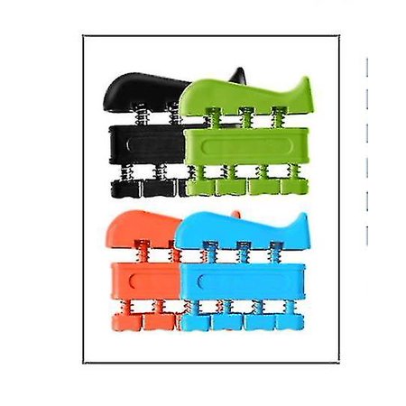 Sxbd 4 Pieces Finger Strengthener Hand Exerciser Trainer Spring-loaded ...