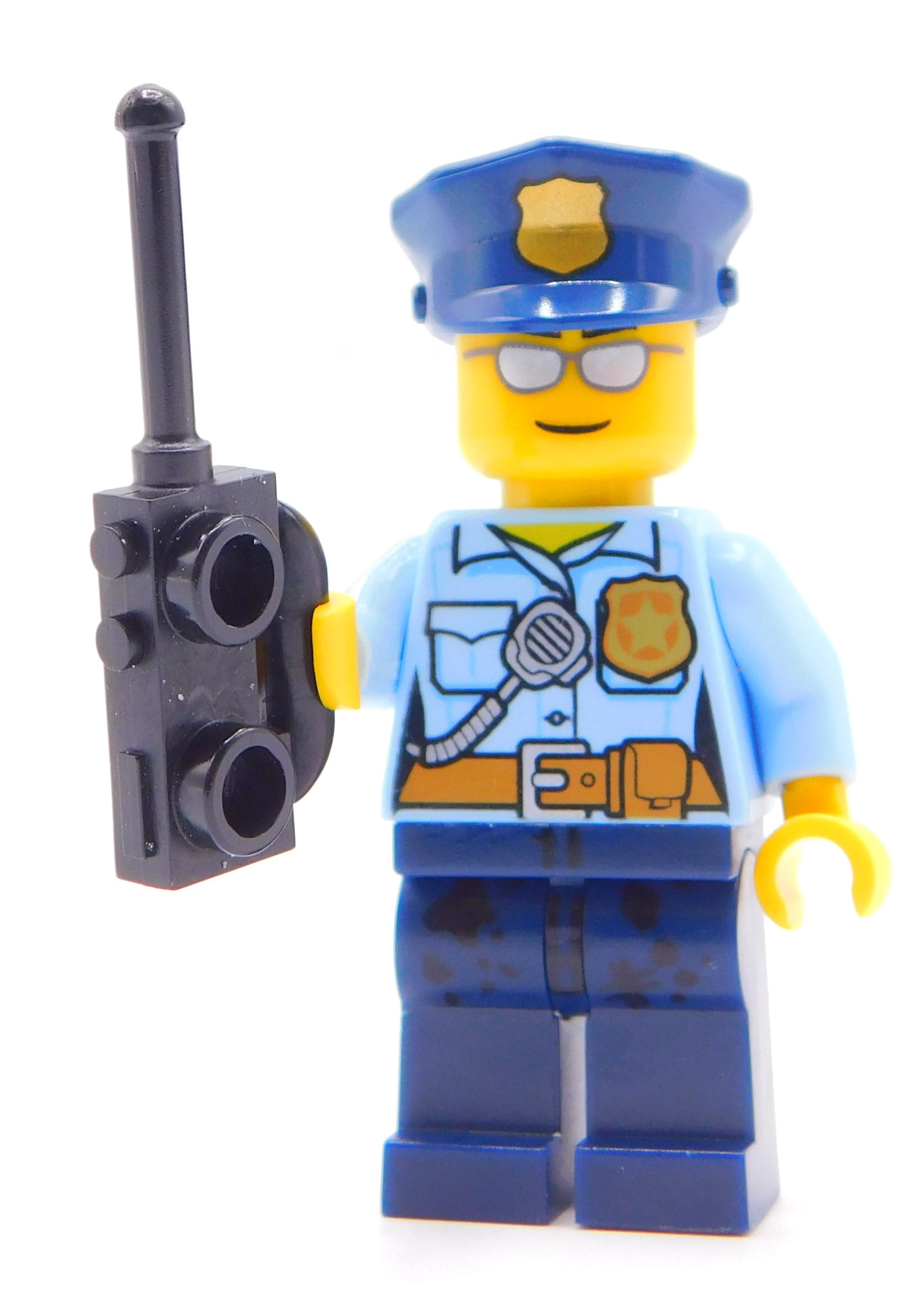 Lego minifigure policeman cop with radio - Walmart.com