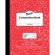 Composition Book, Grade 3, Red Marble, 3/8" x 3/16" x 3/16" Ruled, 9.75 ...