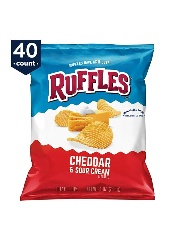 Cheddar and Sour Cream Ruffles in Chips - Walmart.com
