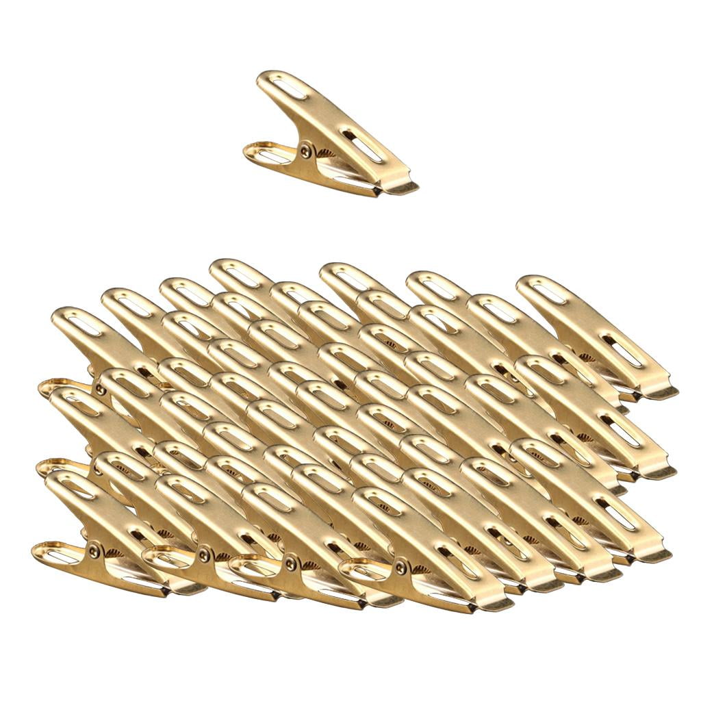 40xWind Metal Wire Clamps Washing Line Clothes Pegs Pins Clips ...