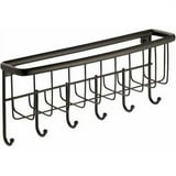 InterDesign Axis Mail Holder and Key Rack â€“ Wall Mounted Letter ...