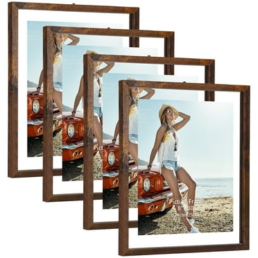 Langdon House 8x10 Eggshell Blue Real Wood Picture Frames with Gold ...