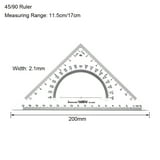 Uxcell Triangle Ruler Square Set 30/60, 45/90 Degrees 17cm/18cm ...
