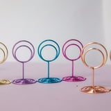Mosey 20Pcs Heart Round Shape Table Number Holders Tables Cards Stand ...