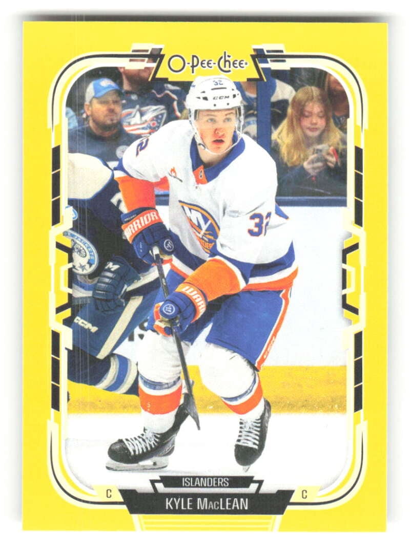 2025-26 O-Pee-Chee Yellow Border #163 Kyle MacLean New York Islanders ...