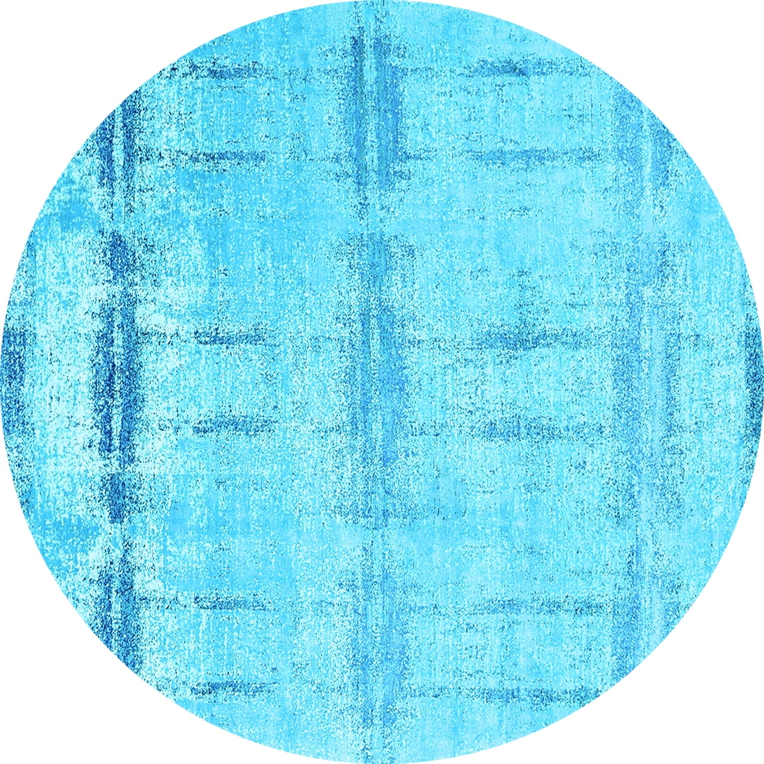 Ahgly Company Indoor Round Oriental Light Blue Industrial Area Rugs, 8 ...