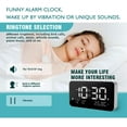 JUNCHI-Talking Alarm Clock and Countdown Timer, Hourly Chime for ...