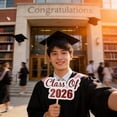 31PCS 2026 Pink Graduation Photo Booth Props Congratulations 2026 ...