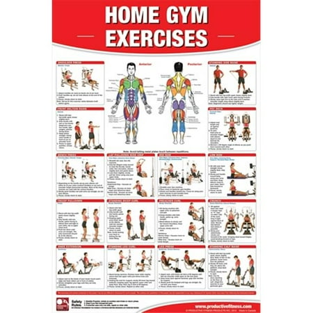 Productive Fitness CHGP Home Gym Exercises - Paper - Walmart.com