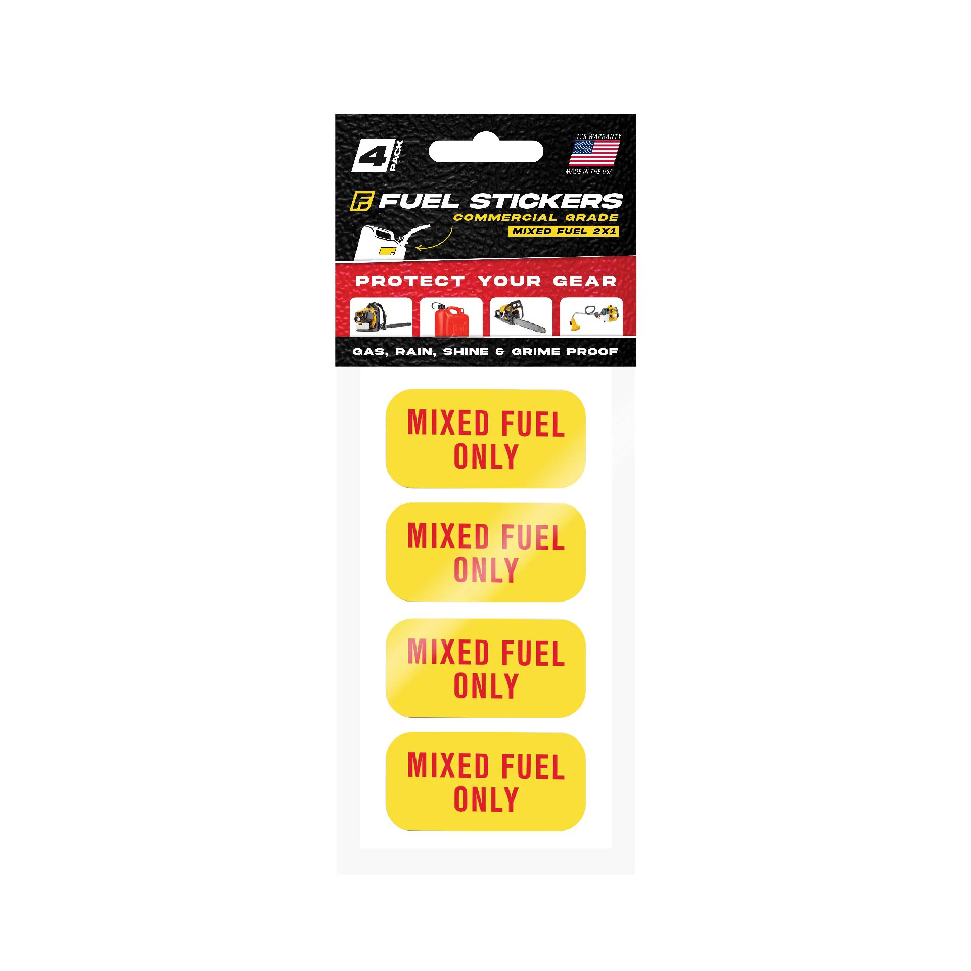 Mixed Fuel Only Sticker | 2x1 | 4 Labels - Walmart.com