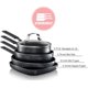 Granite Stone Mini Stackmaster Pots and Pans Set 5 Pcs Nonstick ...