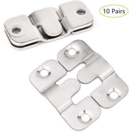 JOYWEI Picture Frame Hook, Furniture Connector Flush Mount Bracket ...