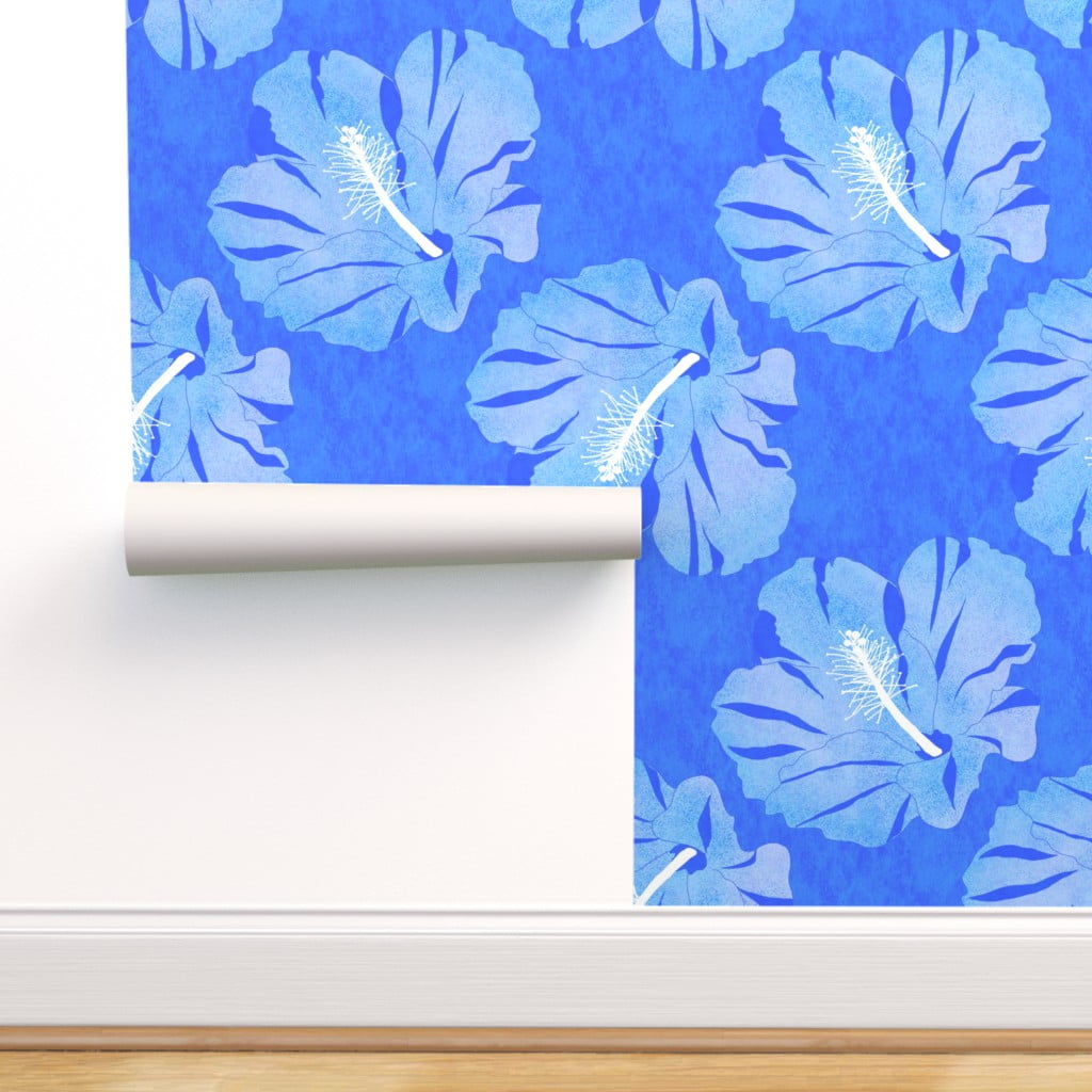 Blue Hawaiian Flower Background
