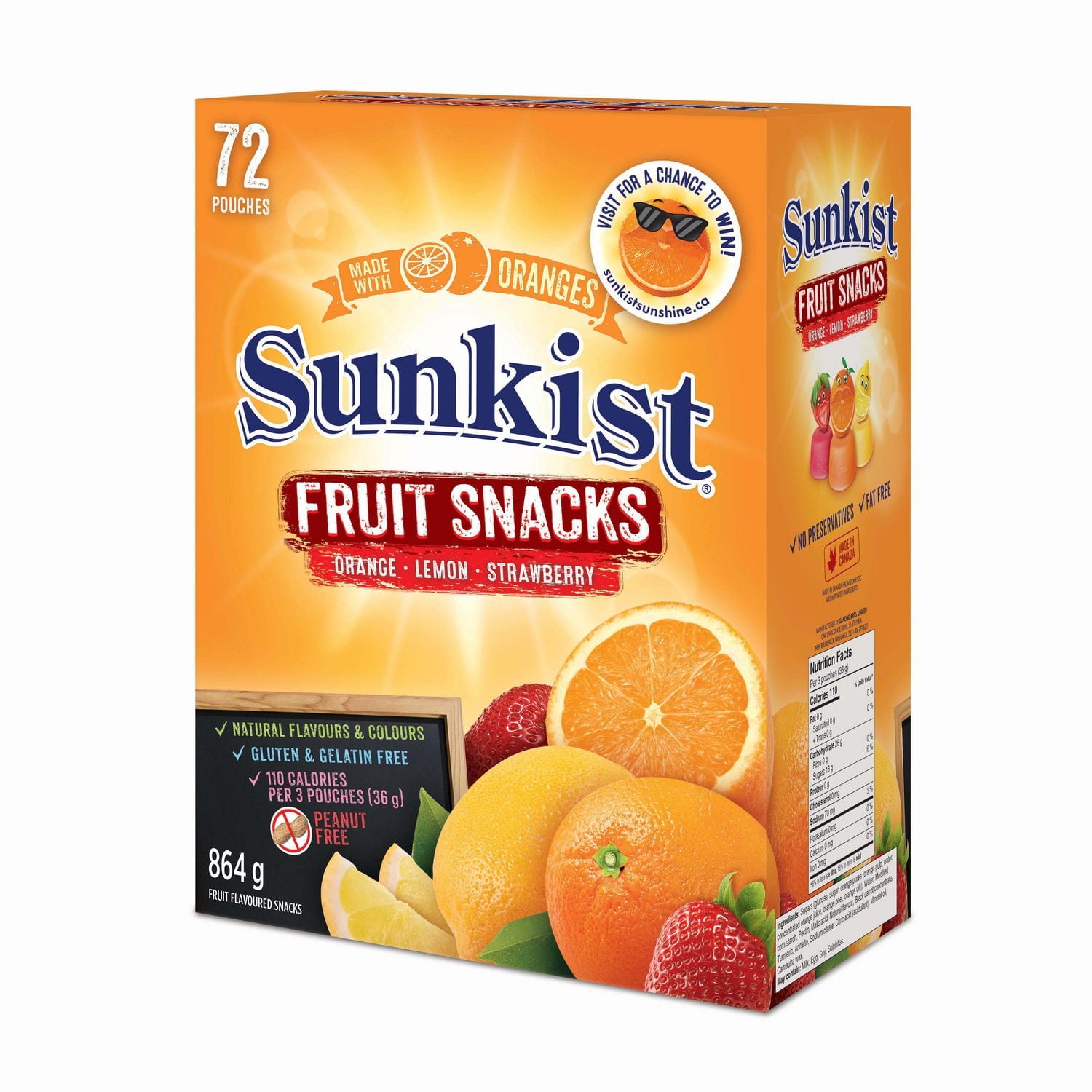 Sunkist Fruit Snacks, 72 Count - Walmart.ca