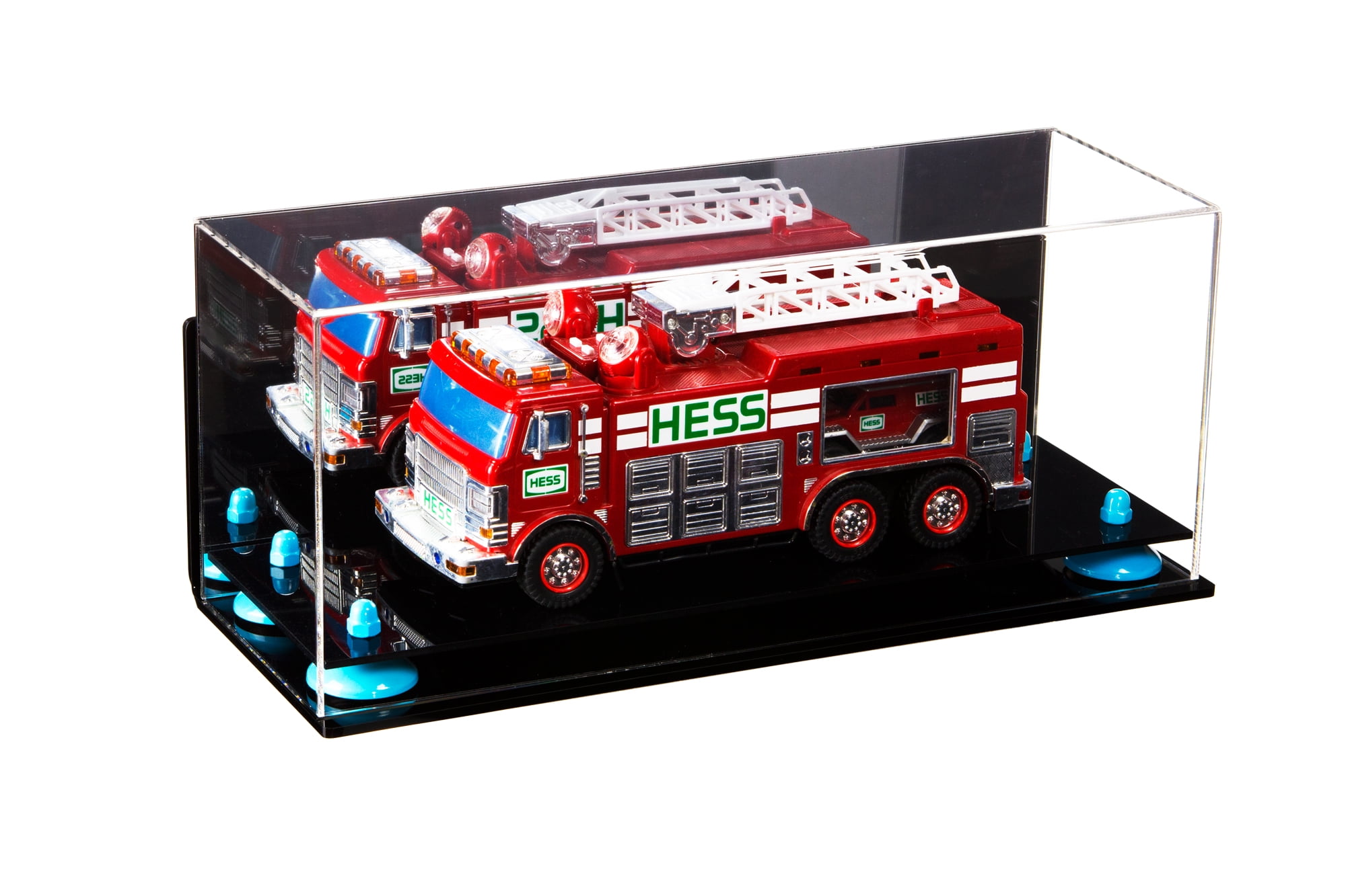 Versatile Deluxe Acrylic Display Case - Large Rectangle Box with Blue ...