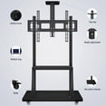 Mobile Height-Adjustable Stand with Locking Wheels for 43-65" Office ...