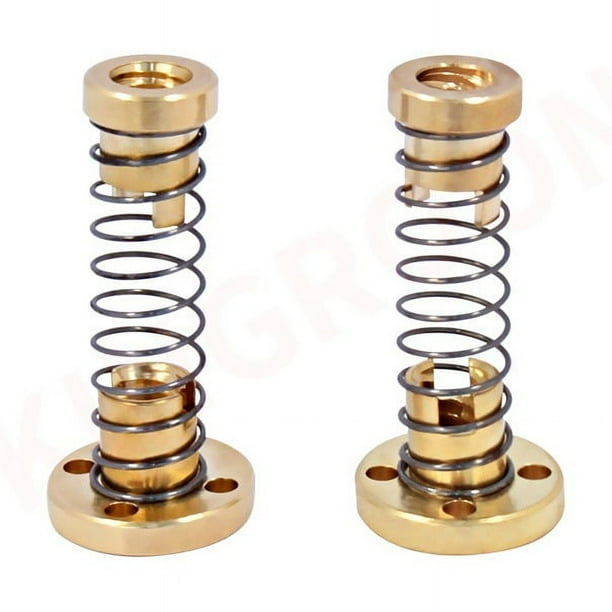 Anti Backlash Spring Loaded Nut Elimination Gap with 4-M3 Holes for 2mm ...