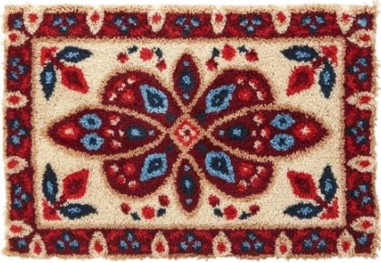 Red Mandala | Rug Making Latch Hooking Kit - Walmart.com